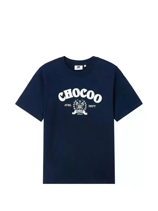 CHOCOOLATE Crew-neck Logo-print T-shirt - Blue