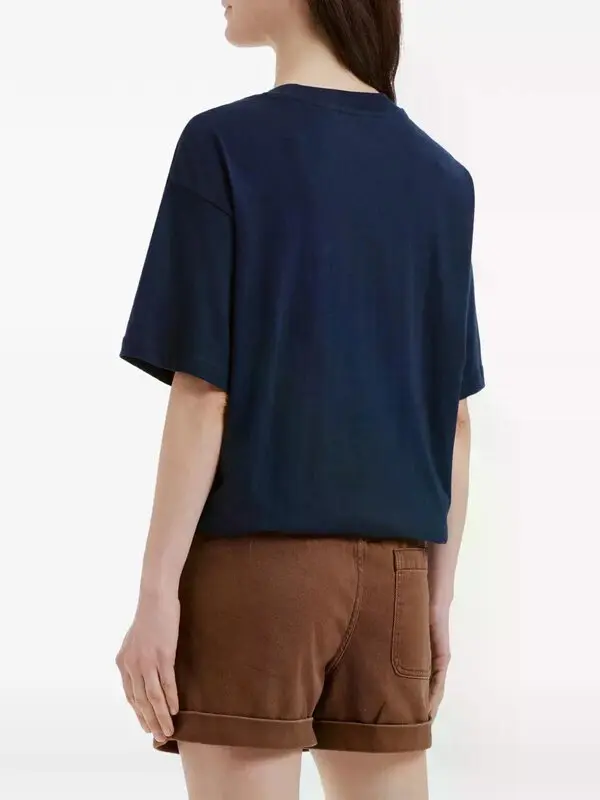 CHOCOOLATE Crew-neck Logo-print T-shirt - Blue