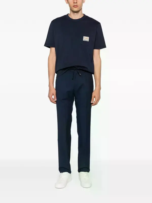 BERWICH Spiaggia Drawstring Trousers - Blue