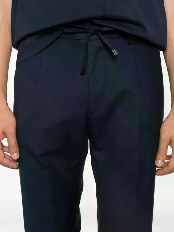 BERWICH Spiaggia Drawstring Trousers - Blue