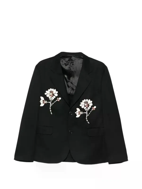Simone Rocha Floral-appliqué Blazer