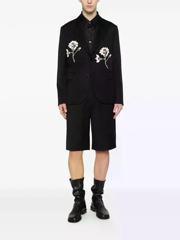 Simone Rocha Floral-appliqué Blazer