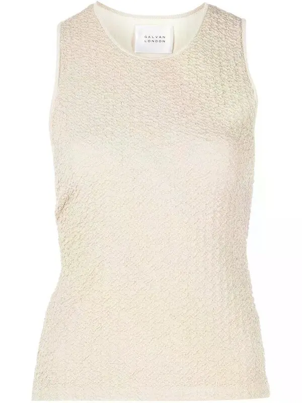 Galvan Selene Sleeveless Top - Neutrals
