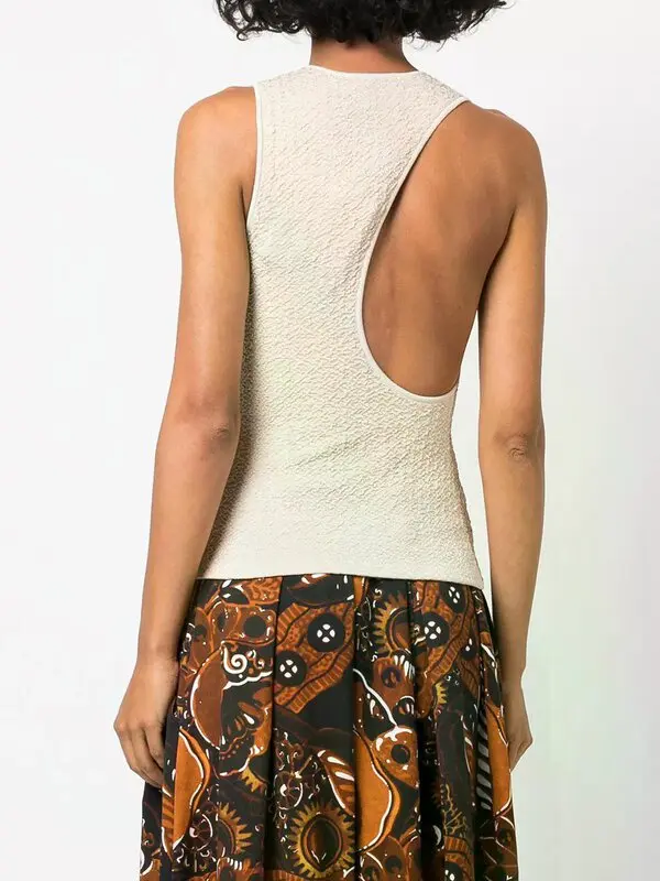 Galvan Selene Sleeveless Top - Neutrals