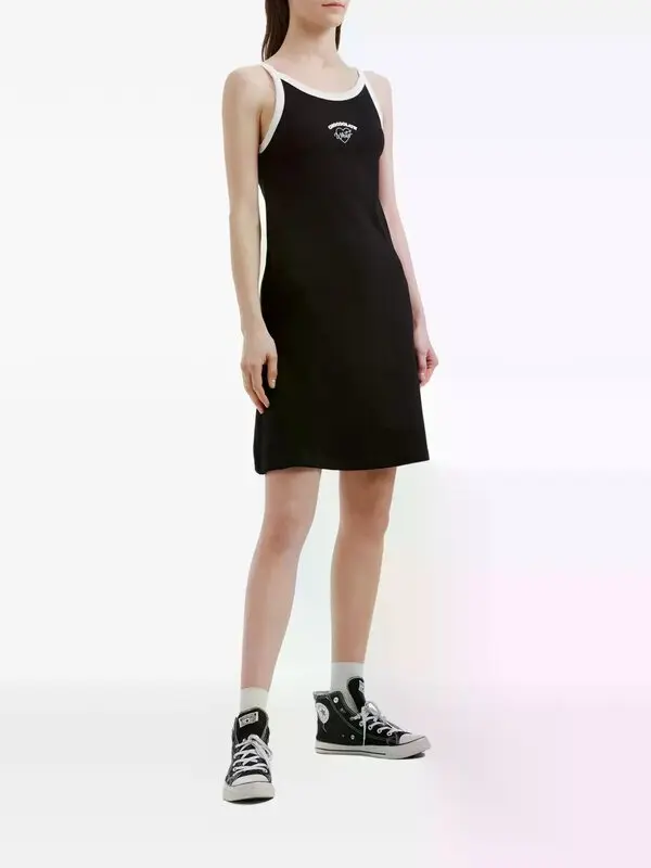 CHOCOOLATE Contrast-trim Mini Dress - Black