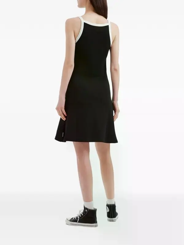 CHOCOOLATE Contrast-trim Mini Dress - Black