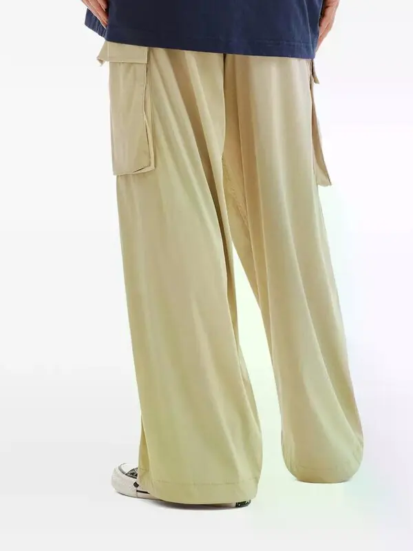 CHOCOOLATE Wide Leg Cargo Trousers - Neutrals