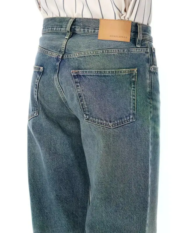 SUNFLOWER Logo Patch Jeans