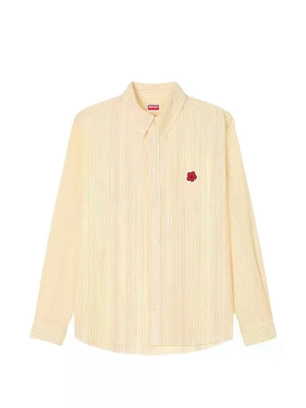 Kenzo Boke Flower Embroidered Cotton Shirt