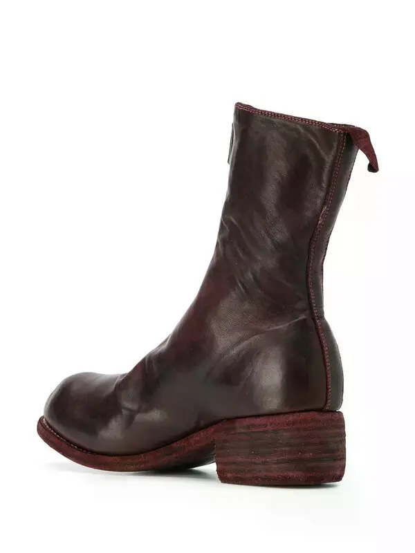 Guidi Zip Front Ankle Boots