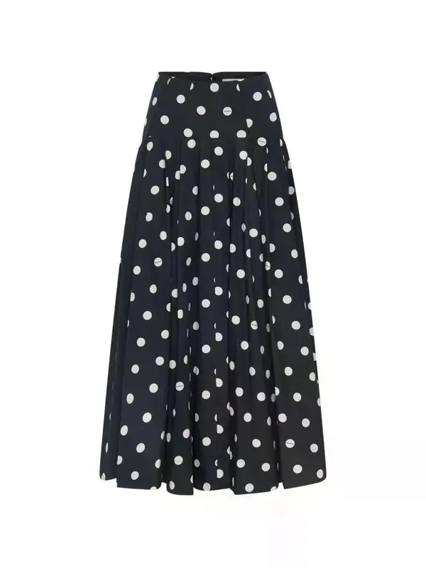 NICHOLAS Polka-dot Print Midi Skirt