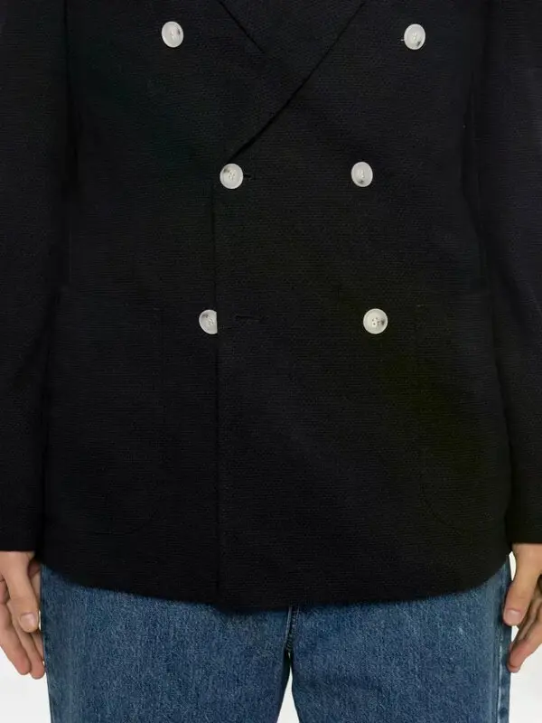 BOSS Double-breasted Cotton Blazer