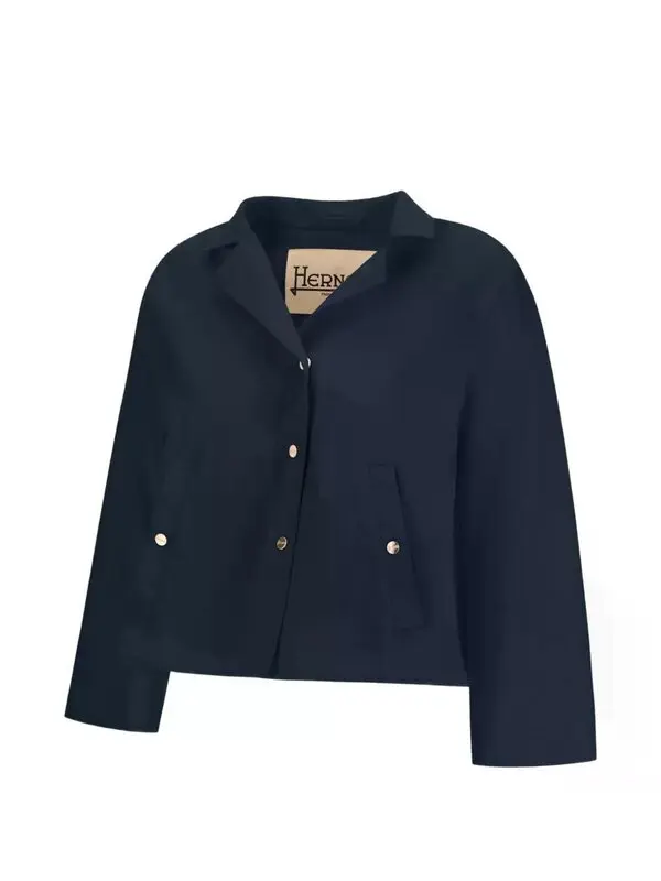 Herno Buttoned Collar Jacket - Blue