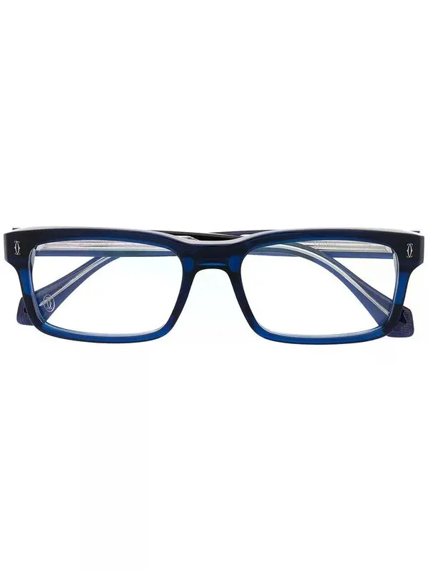 Cartier C Décor Rectangle-frame Glasses