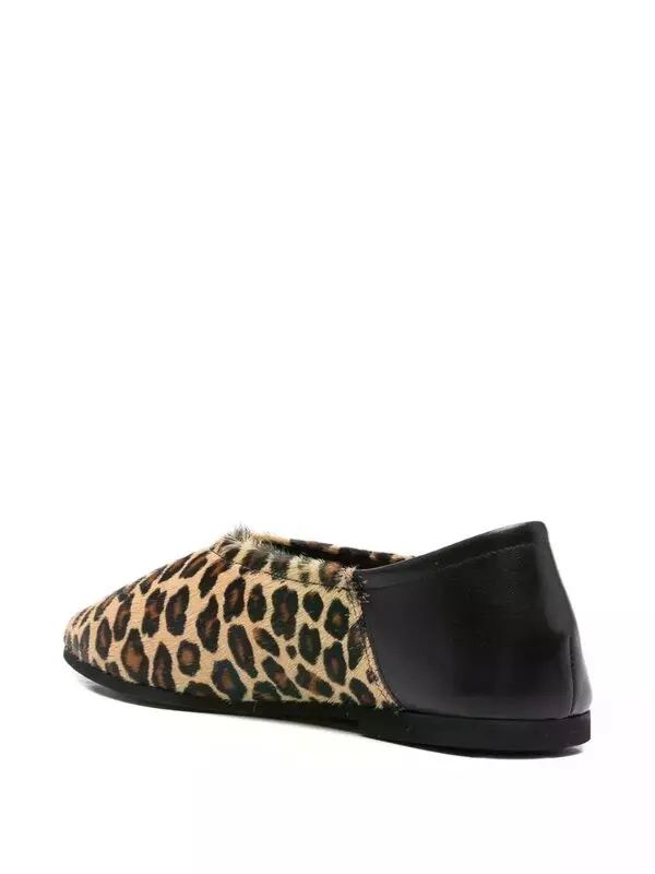 BABÚ MILANO Leopard-print Ballerina Flats