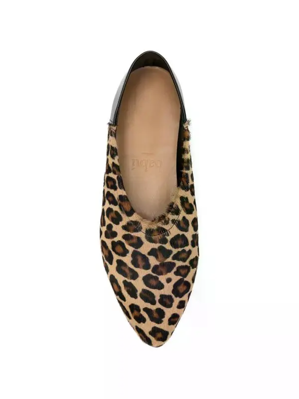 BABÚ MILANO Leopard-print Ballerina Flats