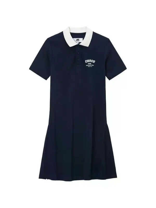 CHOCOOLATE A-line Mini Polo Dress