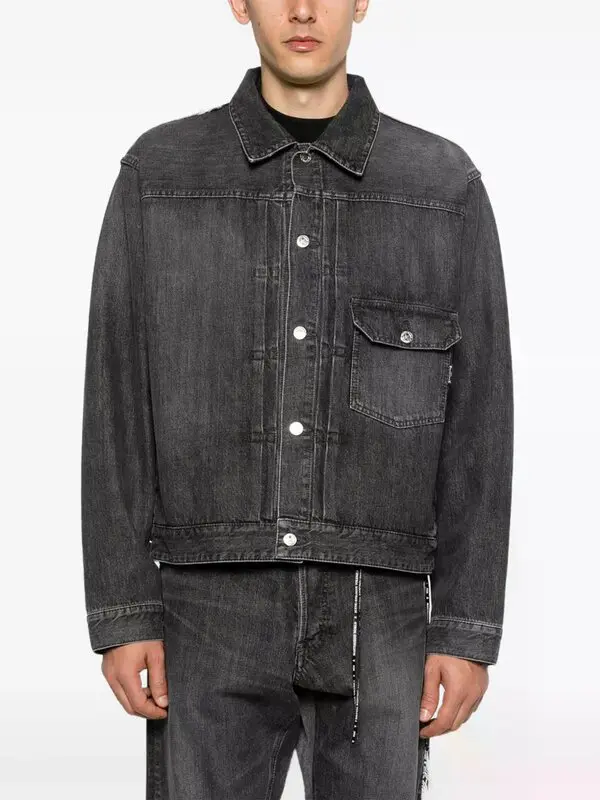 MASTERMIND WORLD Cotton Denim Jacket With Button Fastening