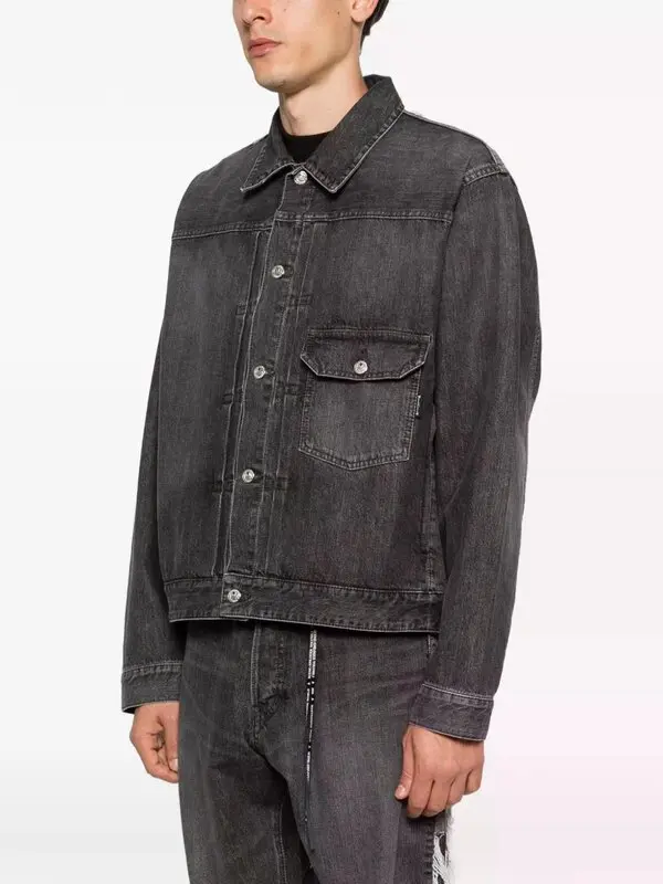 MASTERMIND WORLD Cotton Denim Jacket With Button Fastening