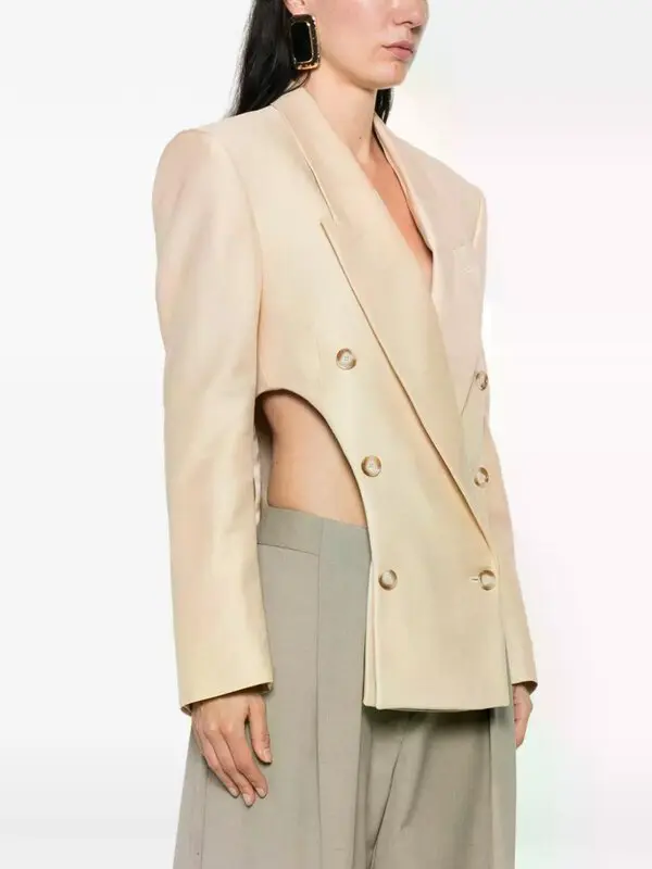 Stella McCartney Double-breasted Blazer - Neutrals