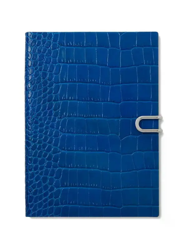 Smythson Slide Weekly Diary - Blue