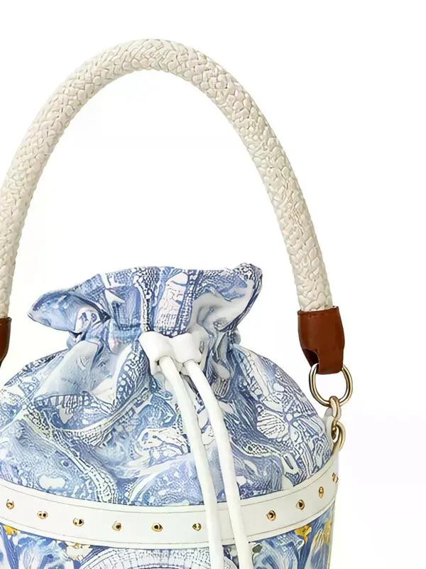 Camilla Floral Print Bucket Bag With Rope Handle