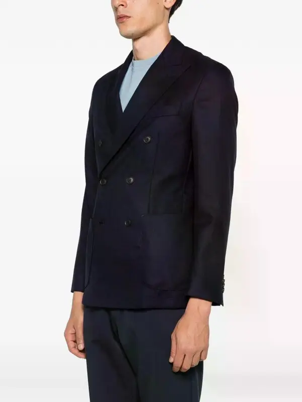 BOSS Double-breasted Blazer - Blue