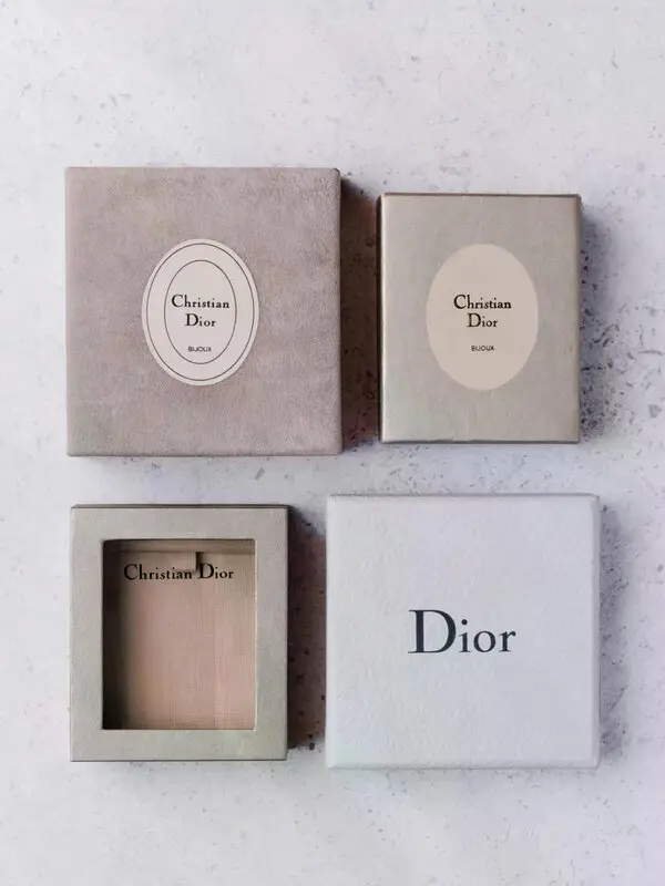 Dior Eardrop Earring Necklace Set
