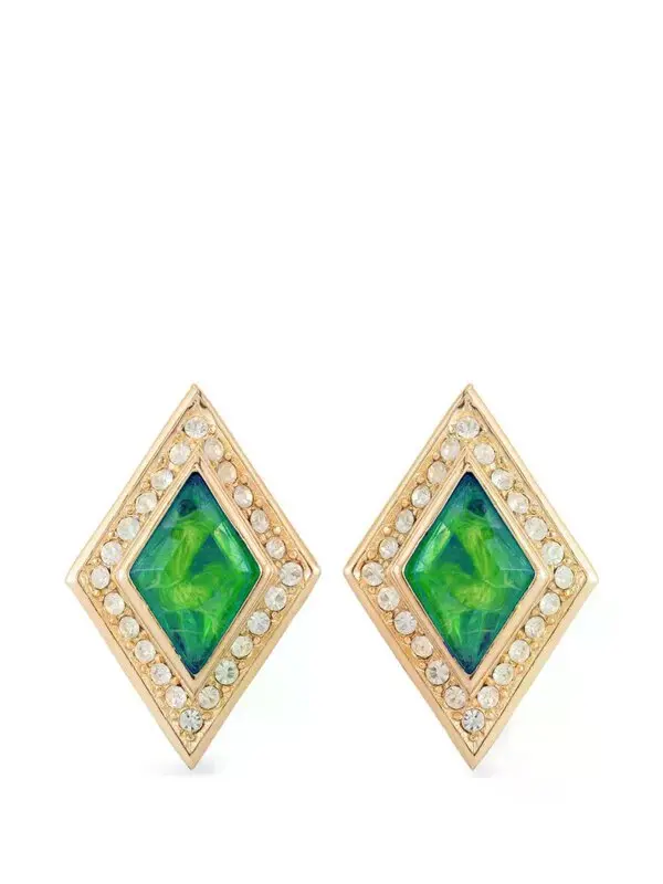 Dior 1980s Clip-on Earrings - Gold