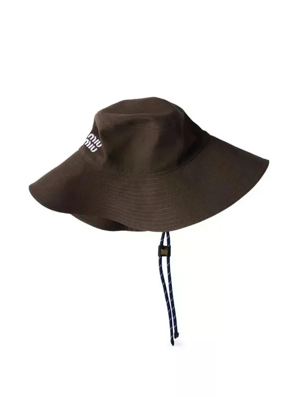 Miu Miu Denim Hat - Brown