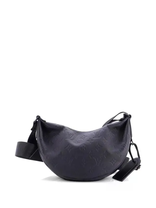 LOUIS VUITTON Hamac Handbag Monogram Shadow Leather Pm - Black