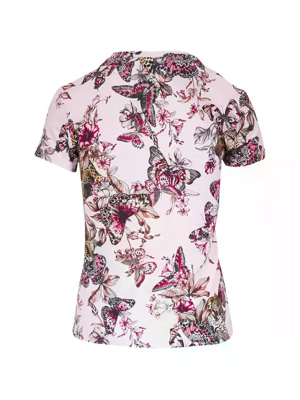 L'Agence Ressi Floral-print T-shirt - Pink