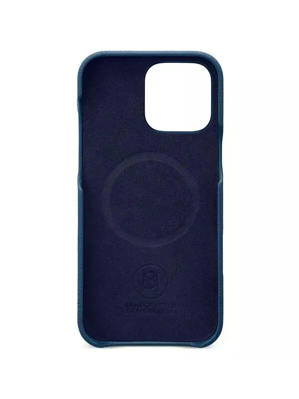 MAISON DE SABRE Leather Iphone 16 Pro Max Phone Case - Blue