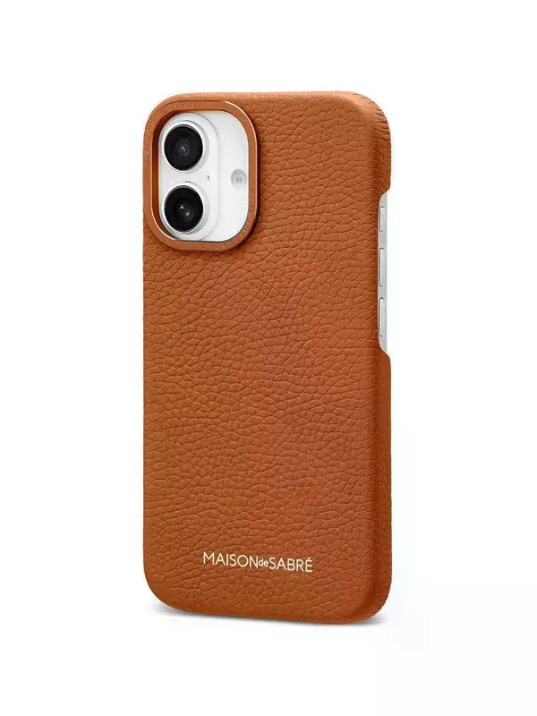 MAISON DE SABRE Iphone 16 Leather Phone Case - Brown