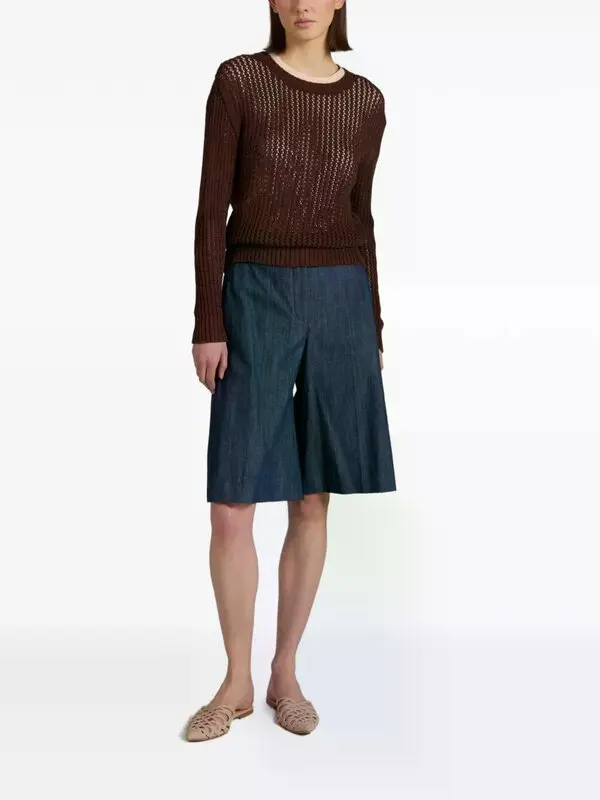 SLOWEAR Wide-leg Bermuda Shorts