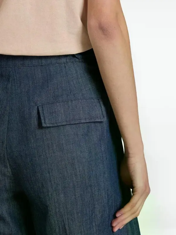 SLOWEAR Wide-leg Bermuda Shorts