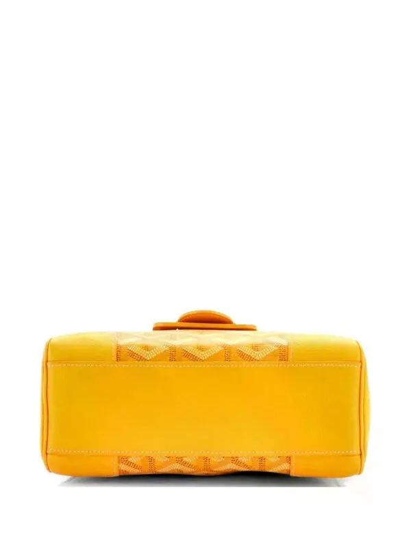 Goyard Saigon Top Handle Mini Shoulder Bag Coated Canvas With Leather - Orange