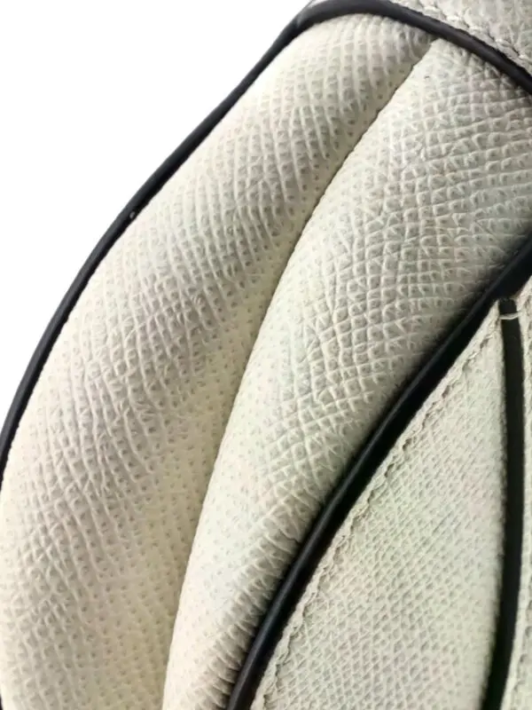 Dior Saddle Handbag Leather Mini Shoulder Bag - White