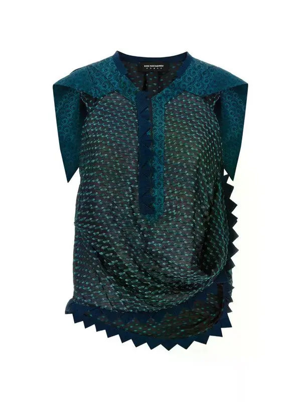 KIKO KOSTADINOV Patchwork Weathervane Top