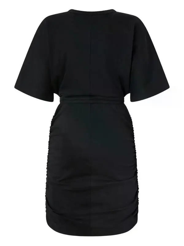 Pinko Ruched Drawstring Short Dress