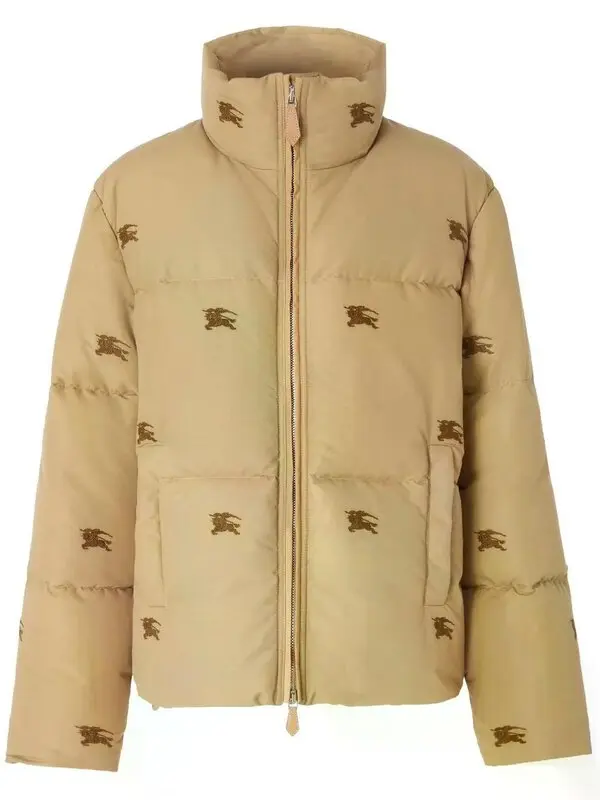 Burberry Embroidered-logo Puffer Jacket