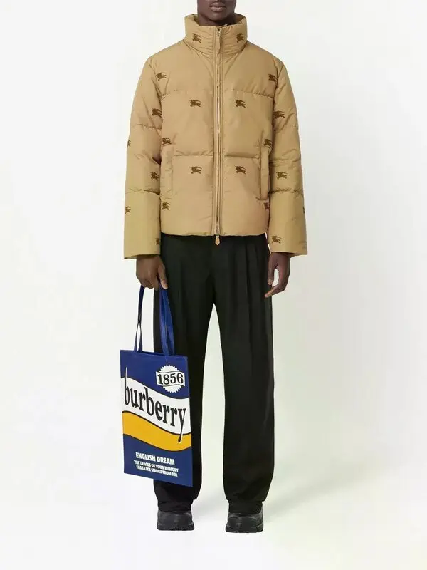 Burberry Embroidered-logo Puffer Jacket
