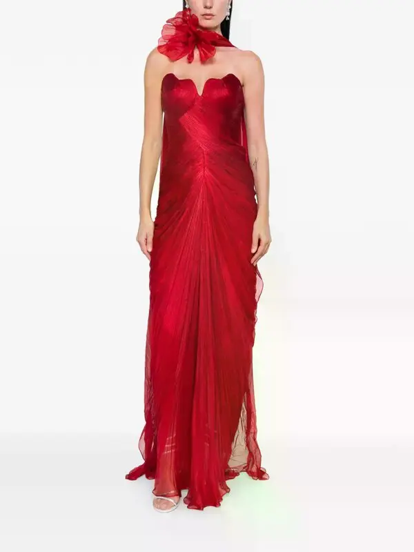 IRIS SERBAN Marisa Draped Maxi Dress