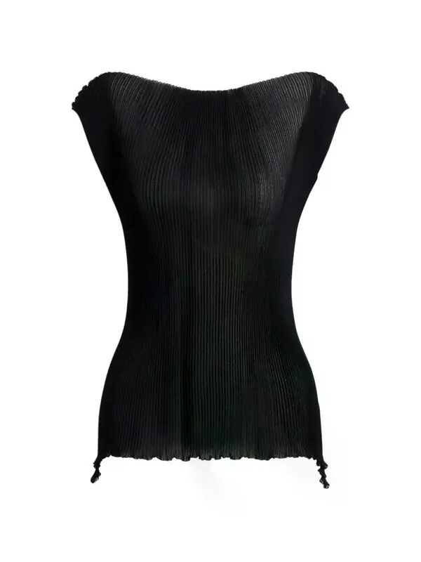 Alberta Ferretti Plissé Blouse