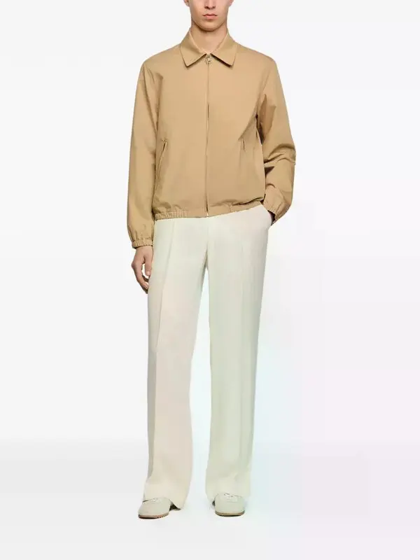 Sandro Cotton Zip-up Jacket - Neutrals