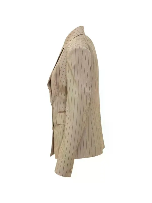 LE SULLY STUDIO Pinstripe Double-breasted Jacket