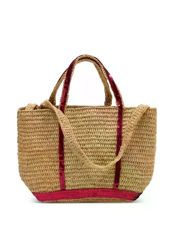 Vanessa Bruno Double-handle Raffia Tote Bag