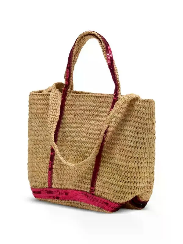 Vanessa Bruno Double-handle Raffia Tote Bag