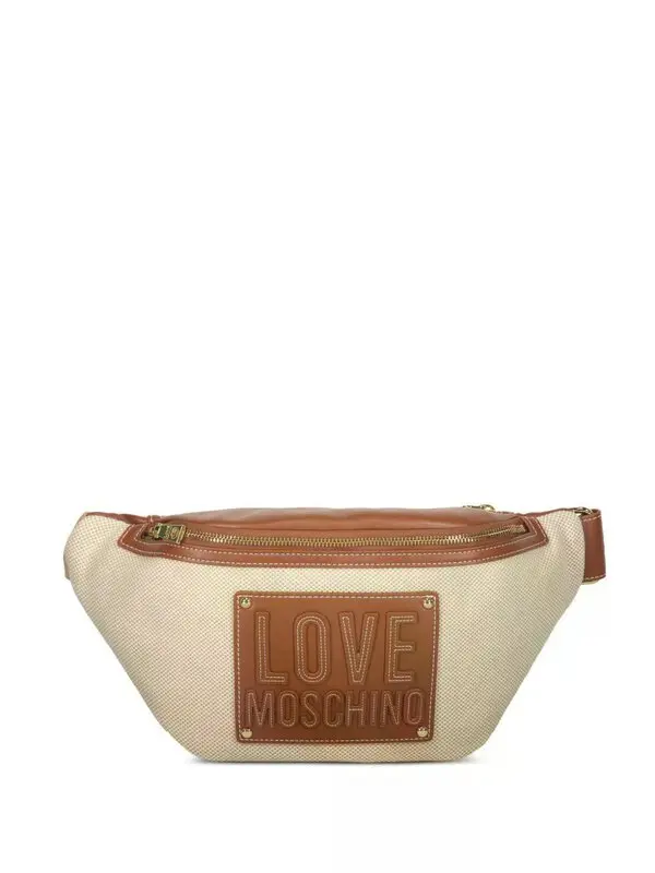 Moschino Logo Appliqué Belt Bag