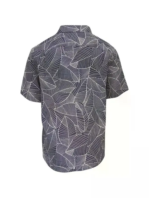Faherty Brand Leaf-print Short-sleeved Shirt